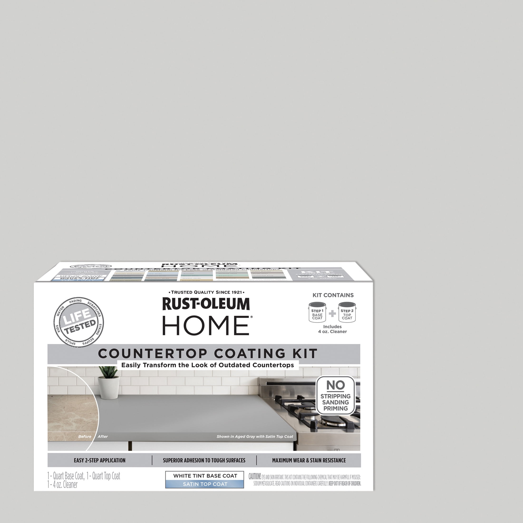 Coastal Fog, Rust-Oleum HOME Countertop Satin Coating Kit-38496203T ...