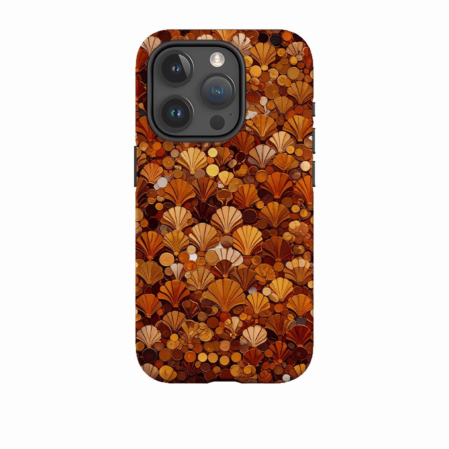 Coastal Golden Shells Art Stylish Phone Case Compatible with iPhone 11 ...