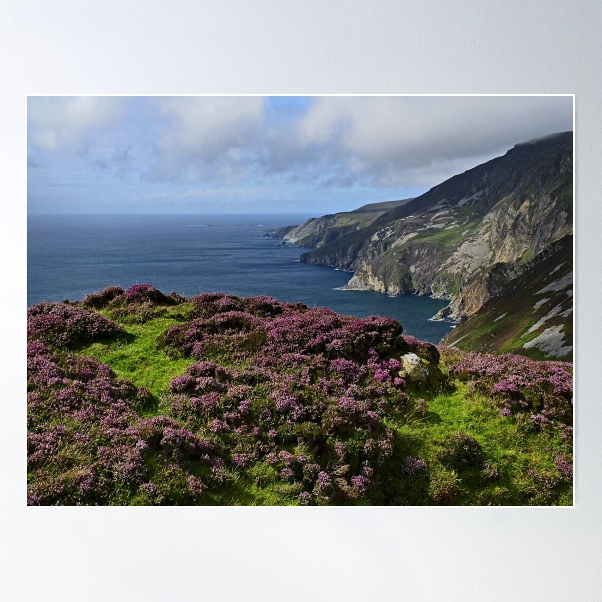 Coastal Heather Poster Wall Art, Modern Wall Decor For Living Room ...