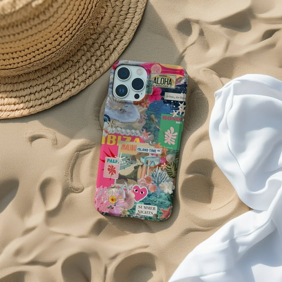 Coastal Island Glow Phone Case Hawaiian Summer Mood for iPhone 17 16 15 ...