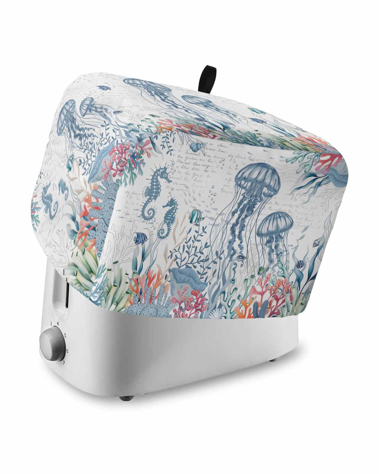Coastal Jellyfish Toaster Cover 4 Slice, Large Kitchen Appliance Covers ...