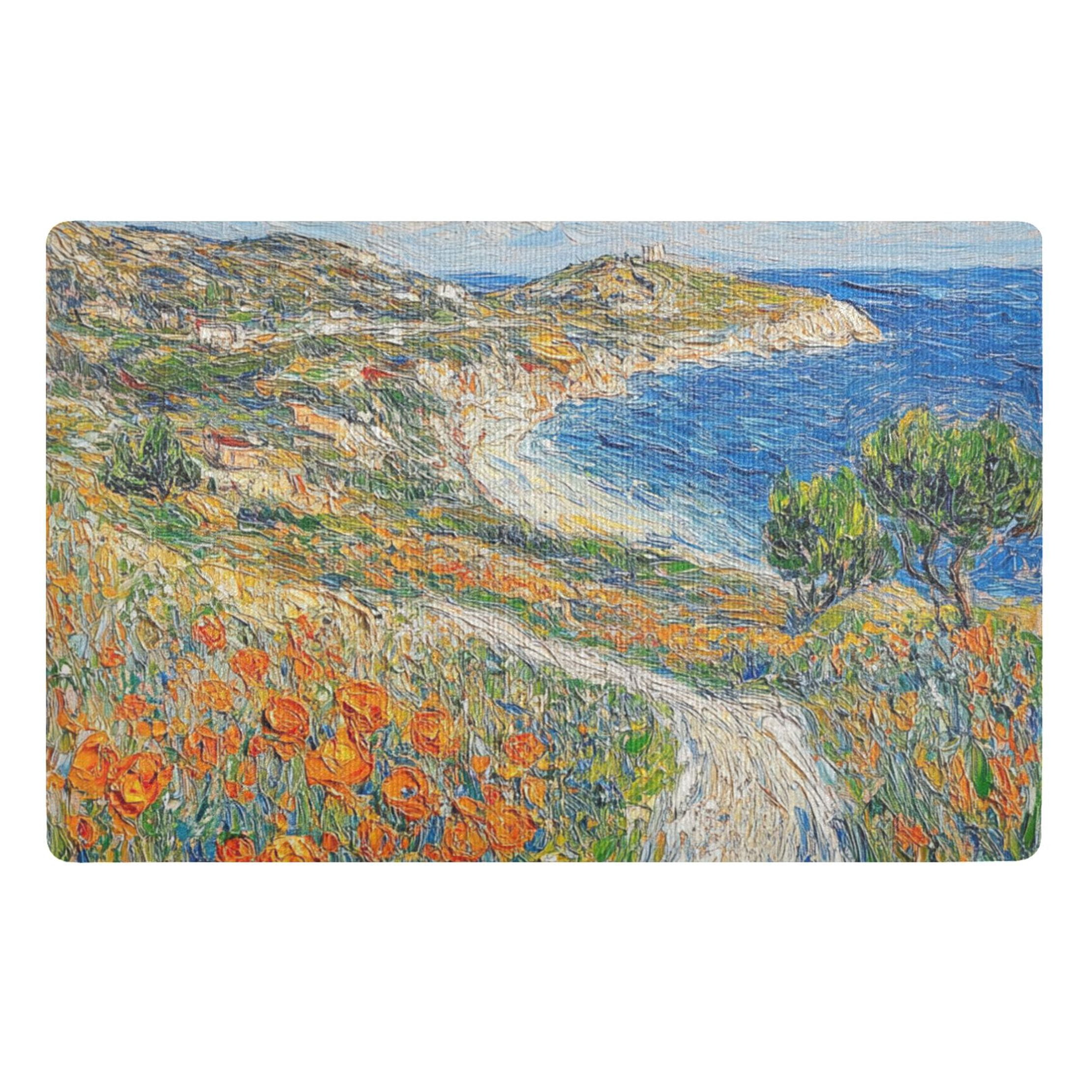 Coastal Landscape Art Floor Door Mat Outdoor Indoor for Home Entrance ...