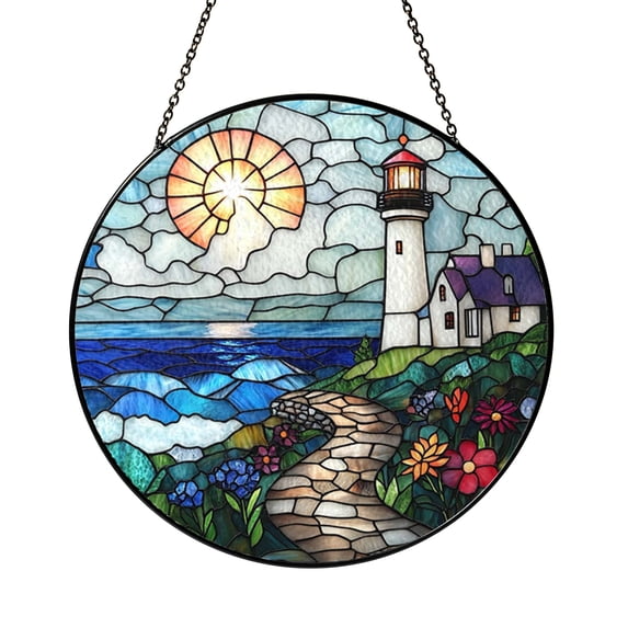 Coastal Lighthouse Acrylic Window Suncatcher – Nautical Decor - Walmart.com