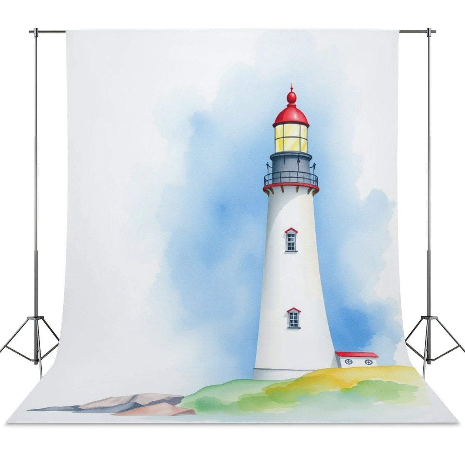 Coastal Lighthouse Beacon Decorations BackdropPortrait Photography ...