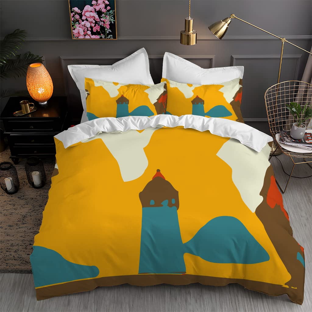 Coastal Lighthouse King Full Duvet Cover Ocean Nautical Bedding Set ...