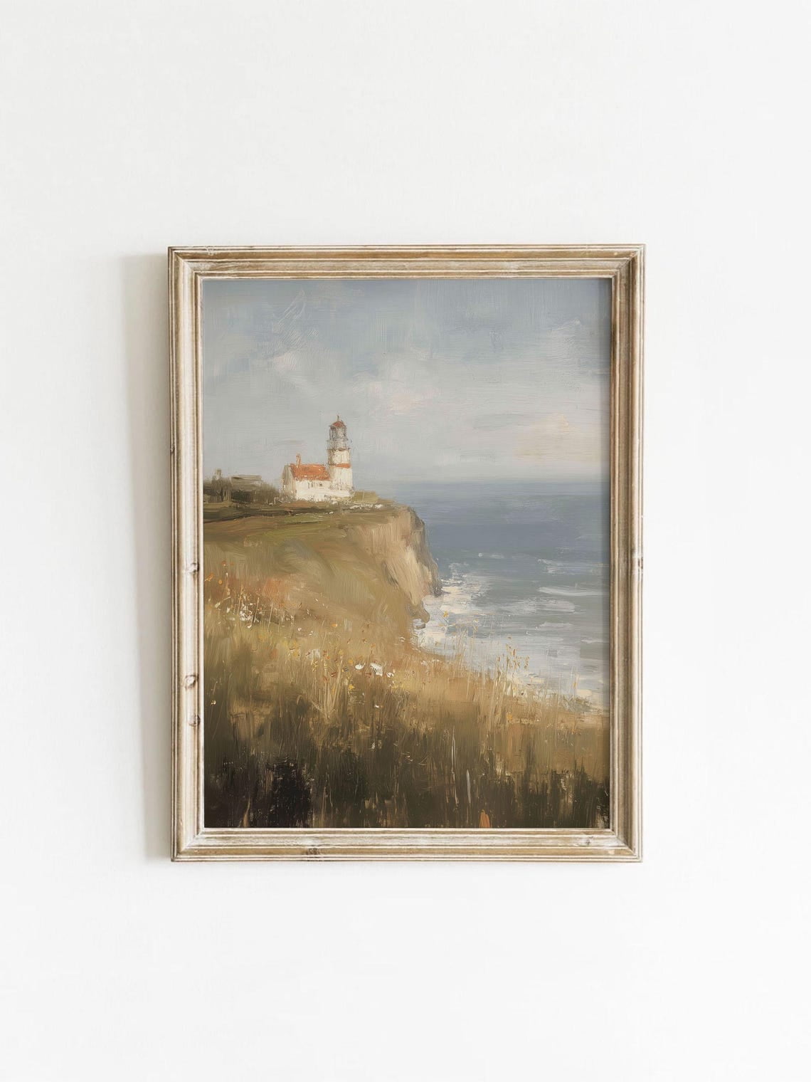 Coastal Lighthouse Seaside Nautical, Unframed Canvas - Walmart.com