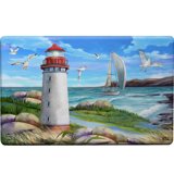 Coastal Lighthouse Summer Comfort Mat 30" x 18" Briarwood Lane ...