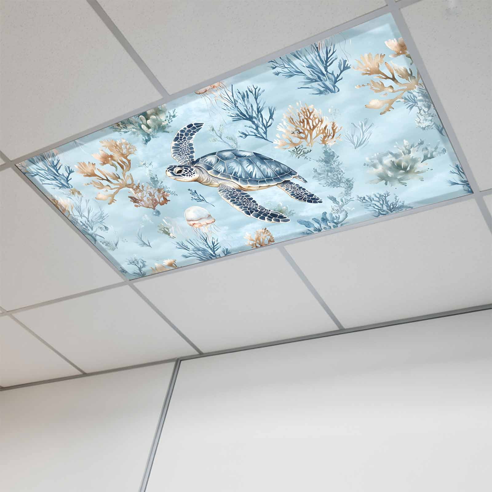Coastal Magnetic Fluorescent Light Covers for Ceiling Lights 2 x 4 Feet ...