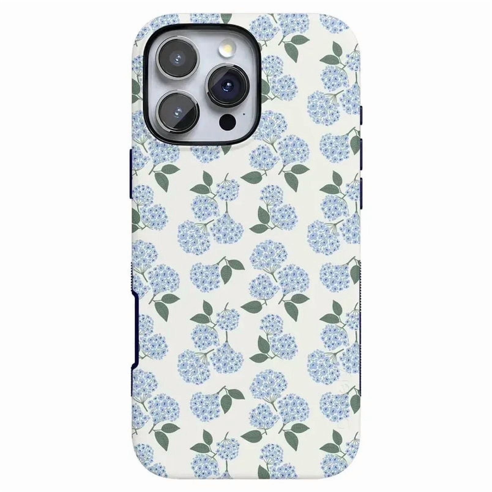 Coastal Nantucket Blue Hydrangea Flower Art iPhone 11 12 13 14 15 16 17 ...