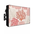 Coastal Ocean Coral Outdoor TV Cover 48 to 50 inch Red Pink Theme ...