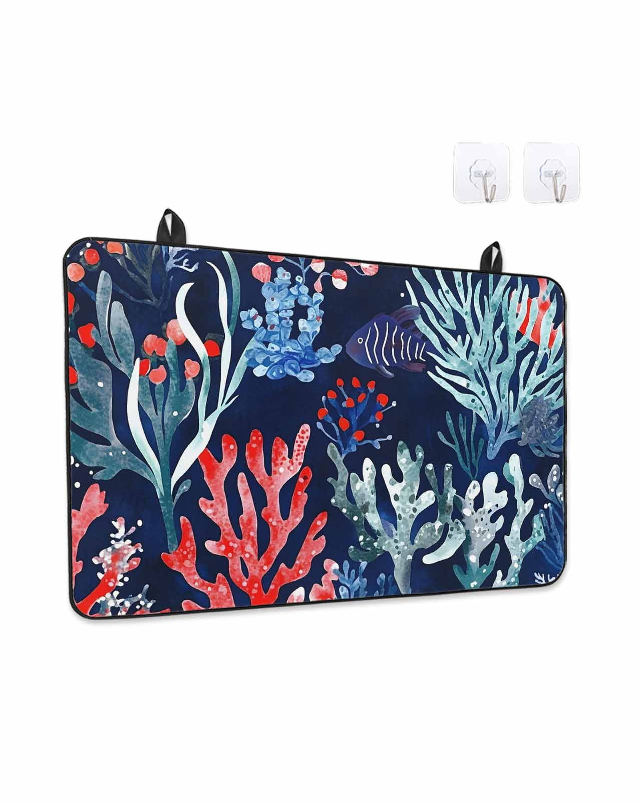 Coastal Ocean Stove Top Covers for Electric Stove, Kitchen Glass ...