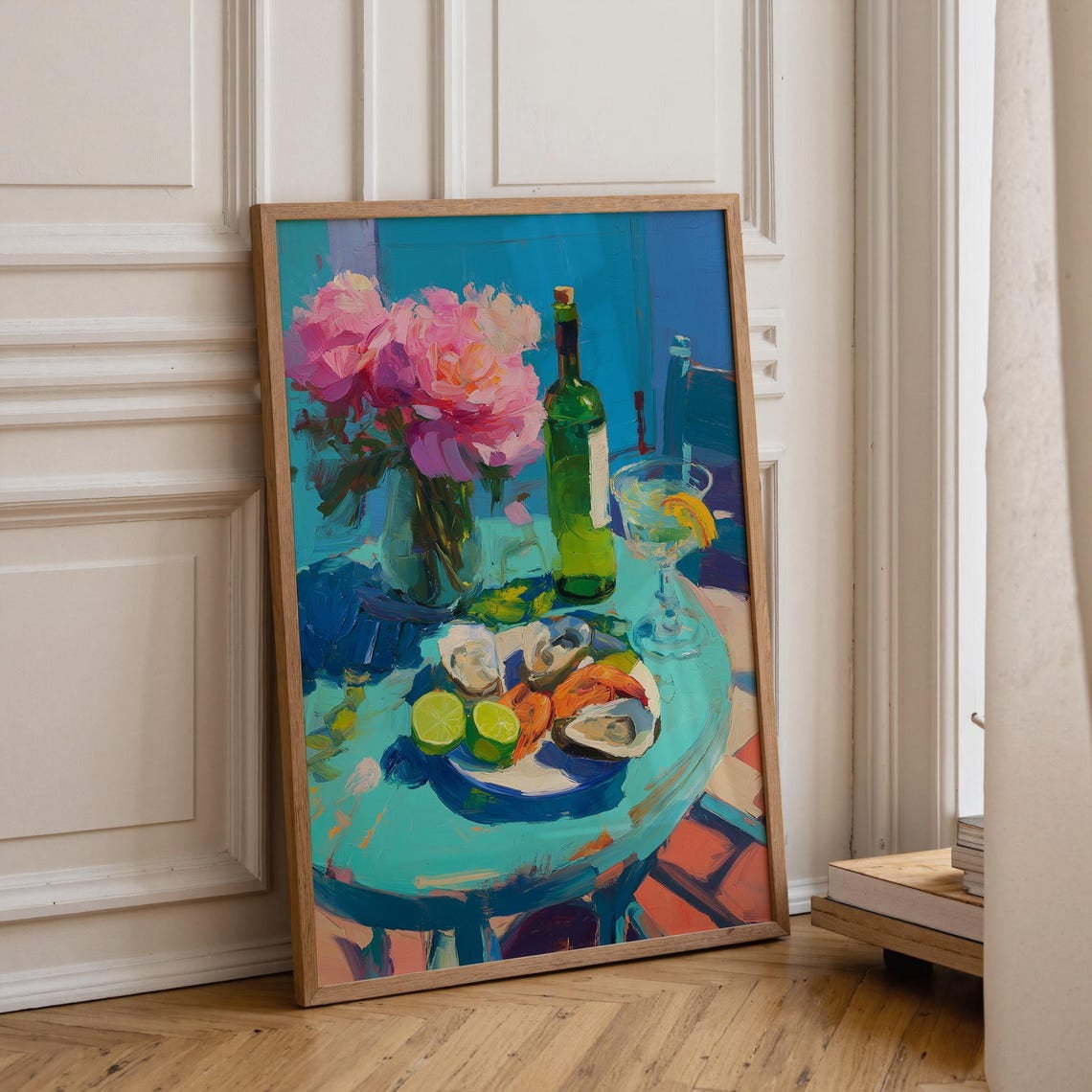 Coastal Oyster Still Life Kitchen Wall Art Poster Unframed Paper Print ...