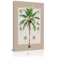 Coastal Palm Trees Canvas Wall Art for Living Room, Tropical Plant ...