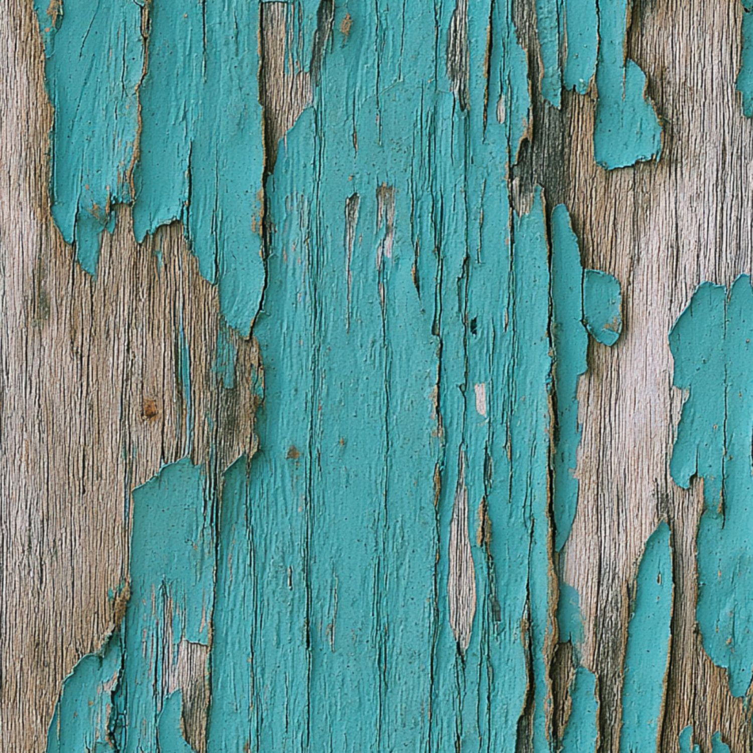 Coastal Peel and Stick Wallpaper Peeling Turquoise Paint Weathered ...