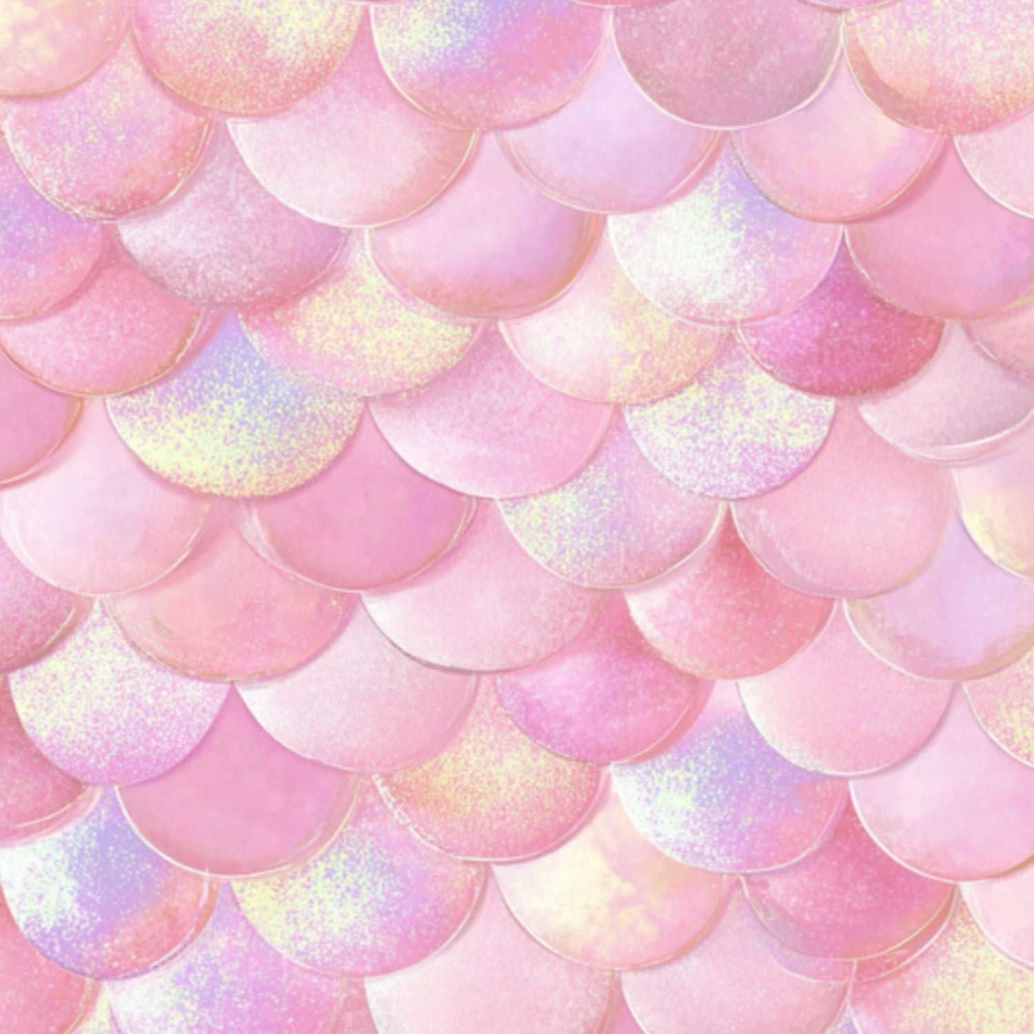 Coastal Peel and Stick Wallpaper Pink Iridescent Mermaid Scale Shimmer ...