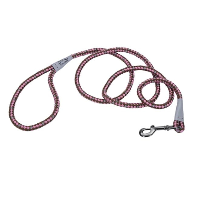 K9 Explorer Reflective Braided Rope Snap Leash - Rosebud - Walmart.com