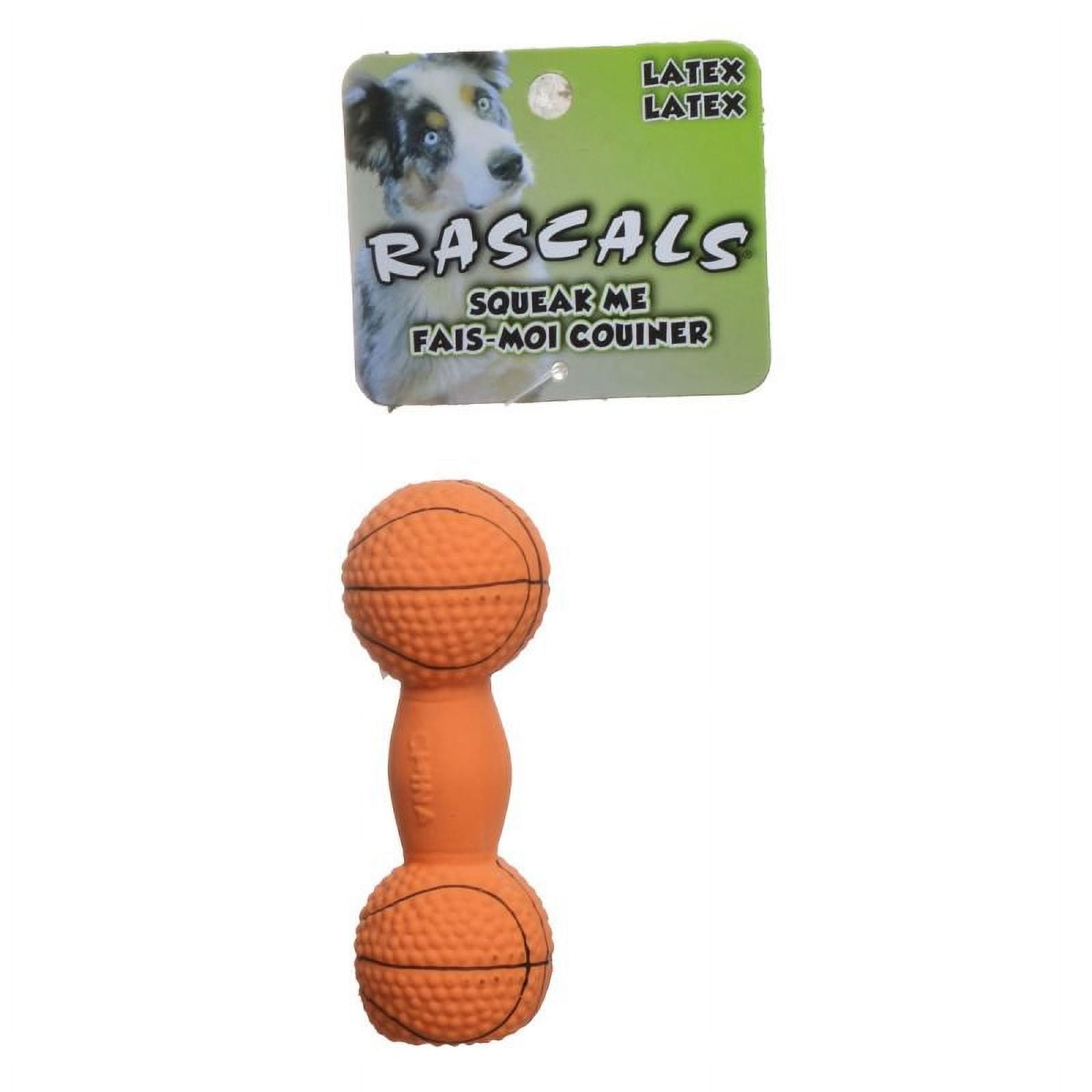 Coastal Pet Rascals Latex Basketball Dumbbell Dog Toy - Walmart.com