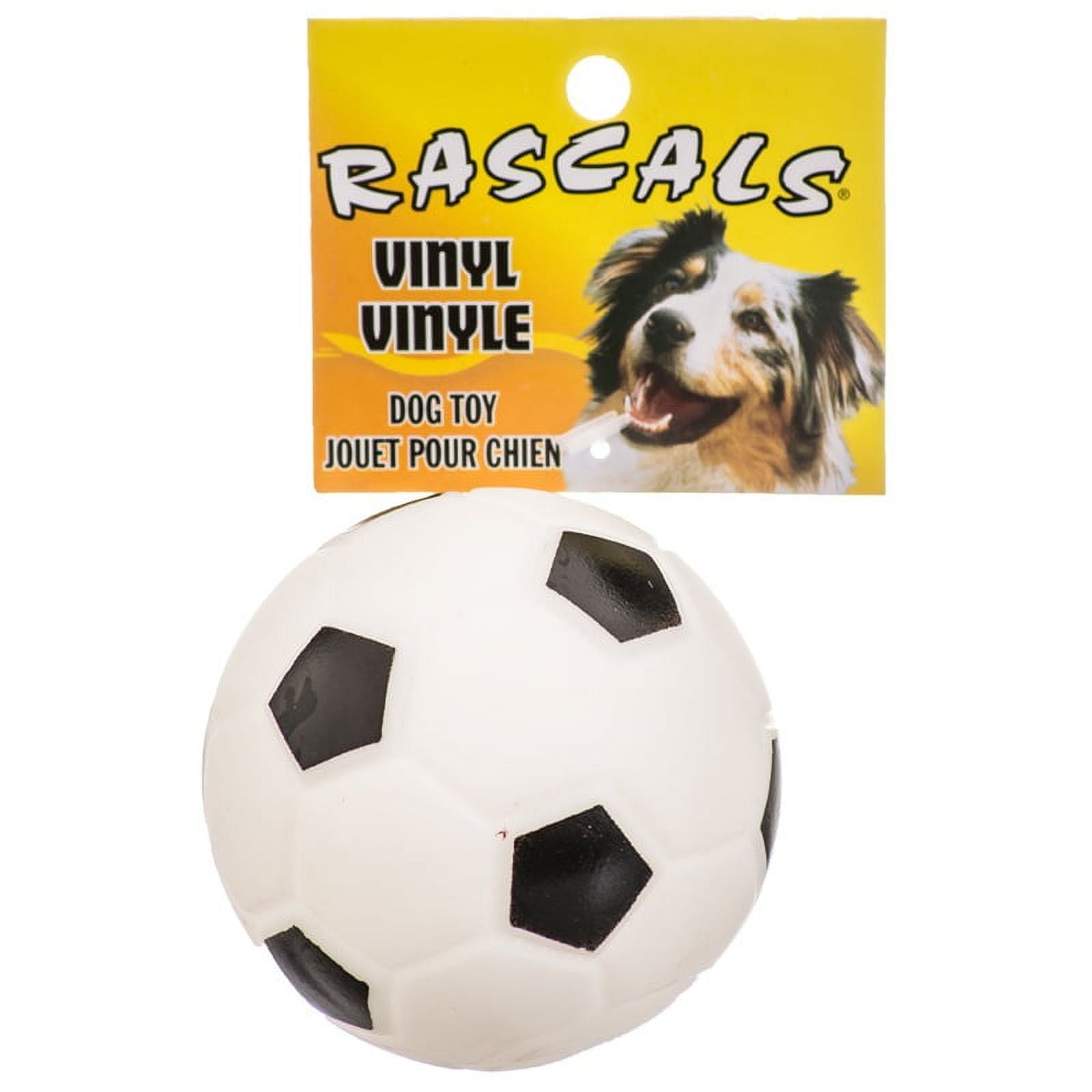 Coastal Pet Rascals Vinyl Soccer Ball for Dogs White - Walmart.com