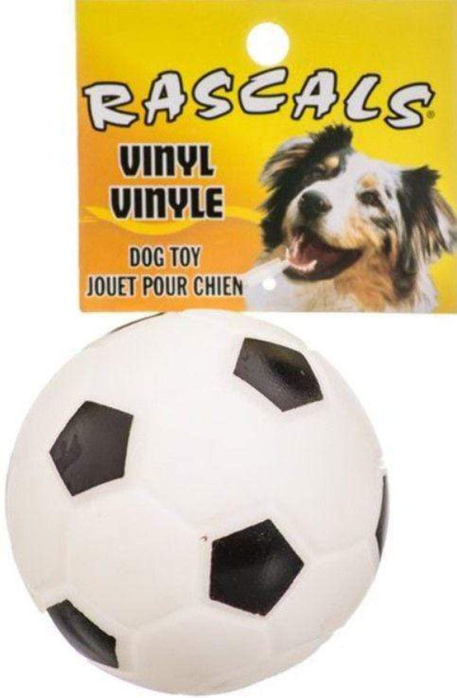 Coastal Pet Rascals Vinyl Soccer Ball for Dogs White - Walmart.com