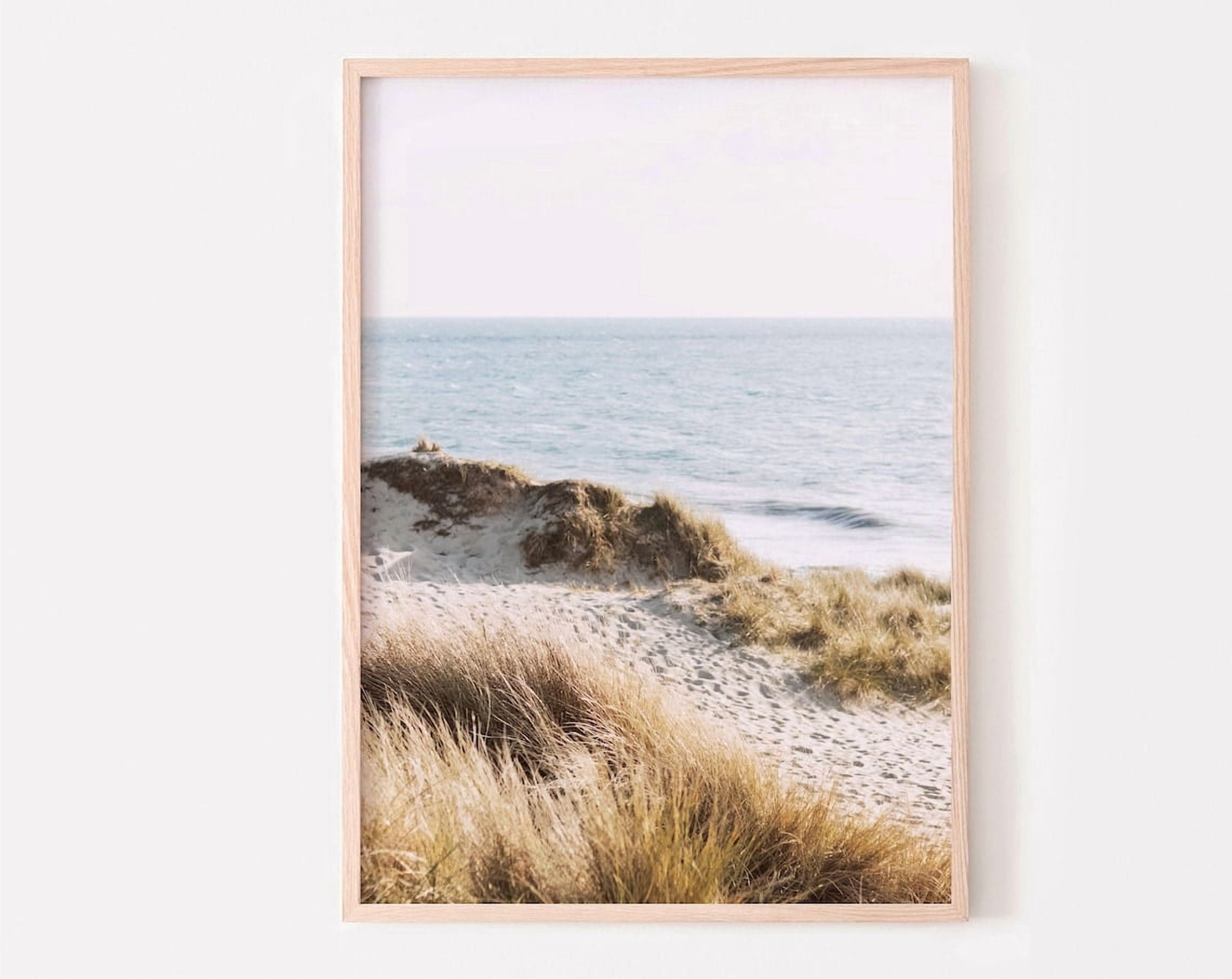 Coastal Print Boho Beach Coast Dry Grass Photography Pastel Landscapes ...