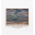 Coastal Print Vintage Moody Simple Rustic Seascape Seashore Horizon ...