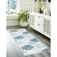Coastal Runner Rug Beach Hallway Rugs Non-Slip Nautical Coral Machine ...