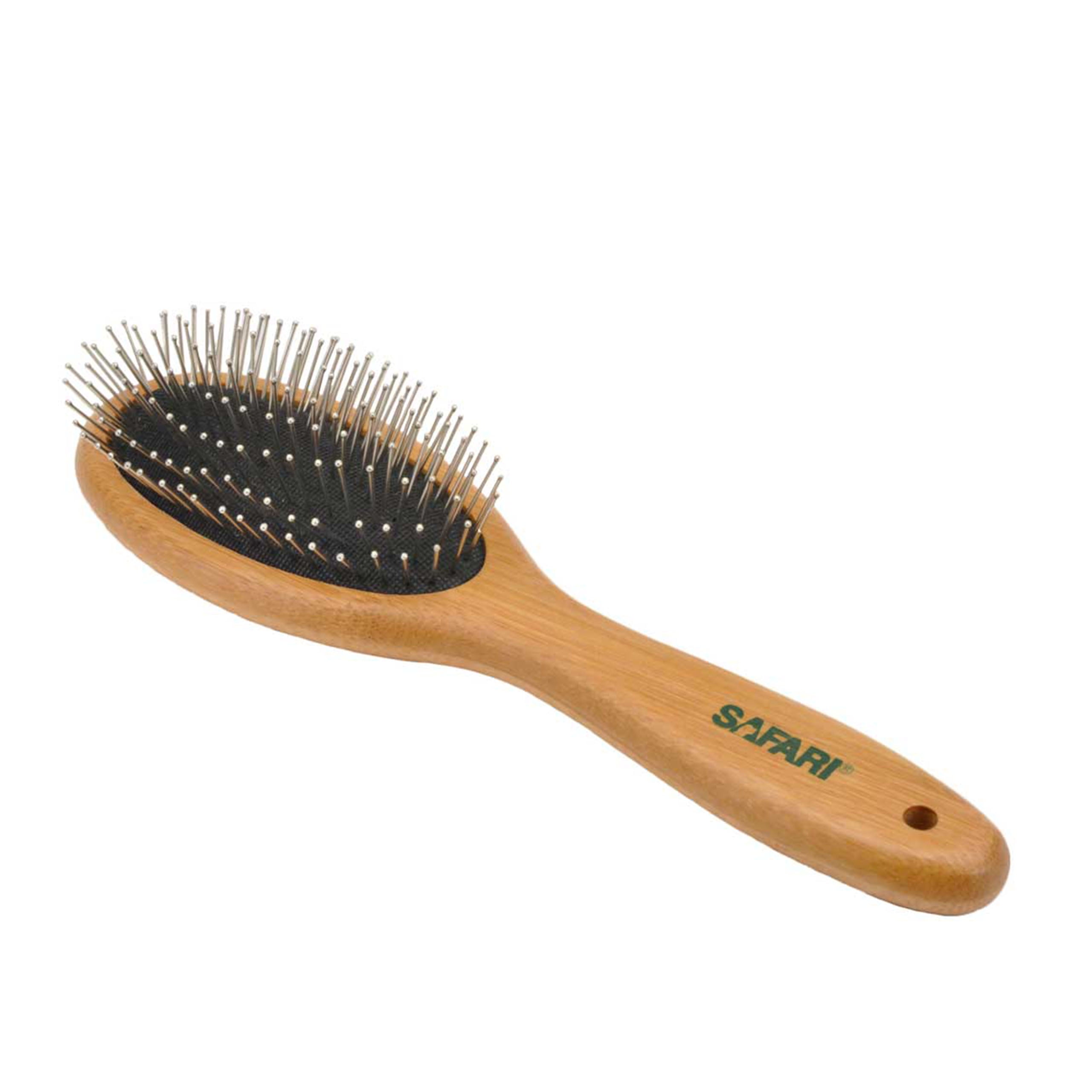 Safari Dog Wire Pin Brush with Bamboo Handle, Small - Walmart.com