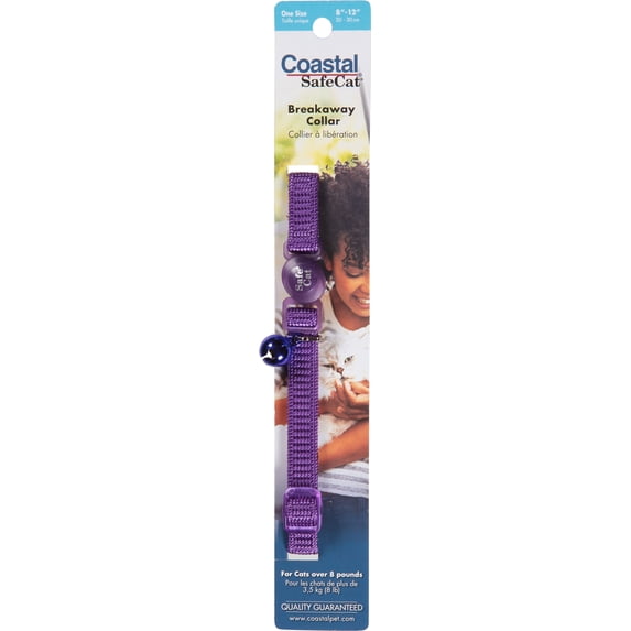 Coastal Safe Cat Nylon Adjustable Breakaway Collar 3/8 X 8 12 - Walmart.com