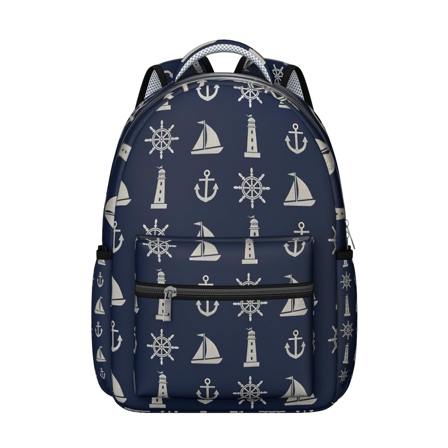 Coastal Sailing Student Backpack Durable Waterproof School Bag with ...