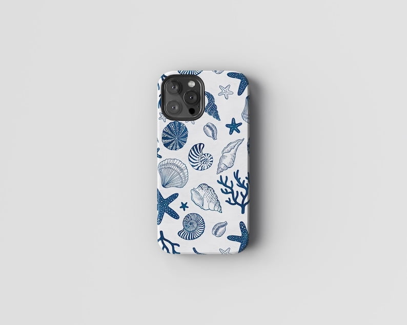 Coastal Sea Life Clear Phone Case, Ocean Inspired Underwater Aesthetic ...
