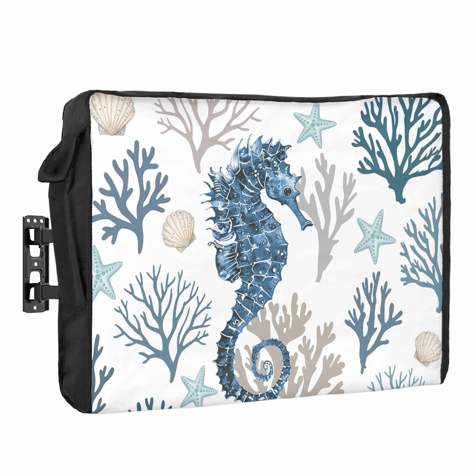 Coastal Seahorse Outdoor TV Cover 70 to 75 inch Weatherproof Waterproof ...