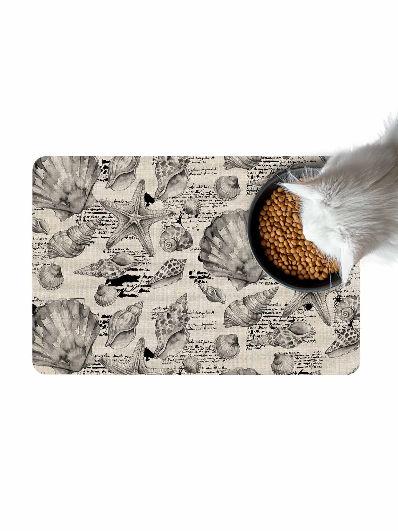 Coastal Seashell Doormat Non Slip Diatomaceous Earth Door Mat Absorbent ...