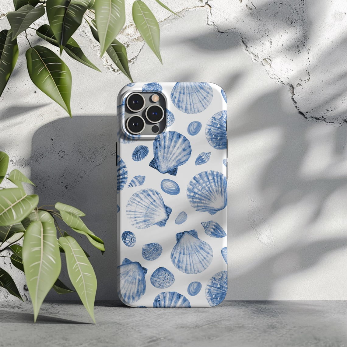 Coastal Seashell Summer Phone Case Compatible with iPhone 11 to 16 Pro ...