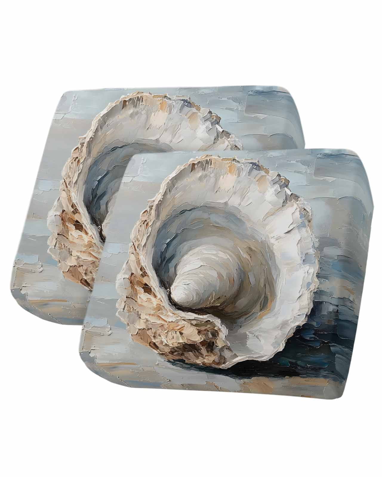 Coastal Seashells Sofa Couch Cushion Covers Washable, Removable ...