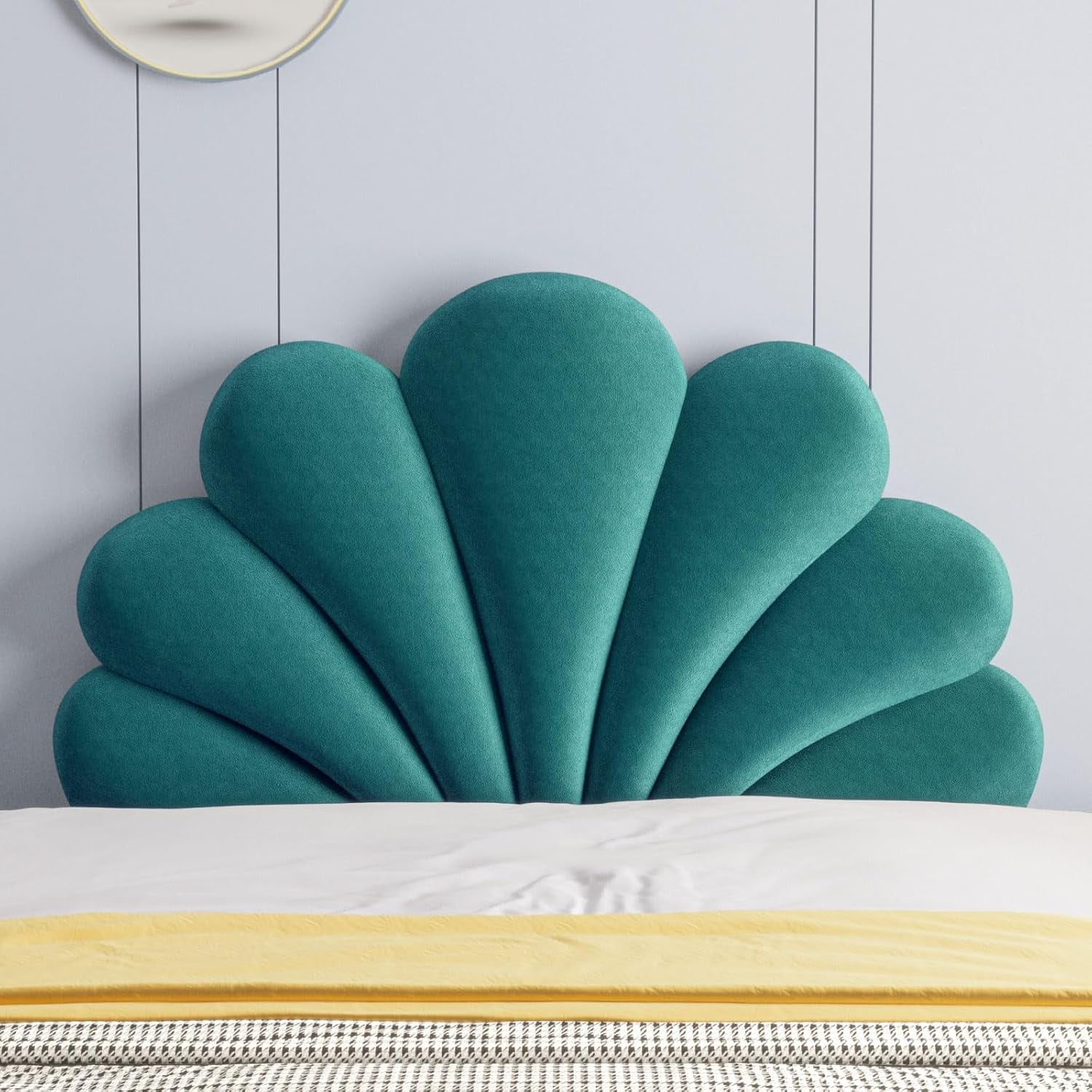 Coastal Shell Headboard Pillow for Kids, Queen Size Funny Padded ...