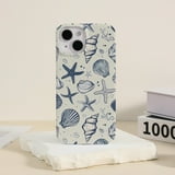 Coastal Shell Starfish Ocean Beach Nautical Theme Pattern with iPhone ...