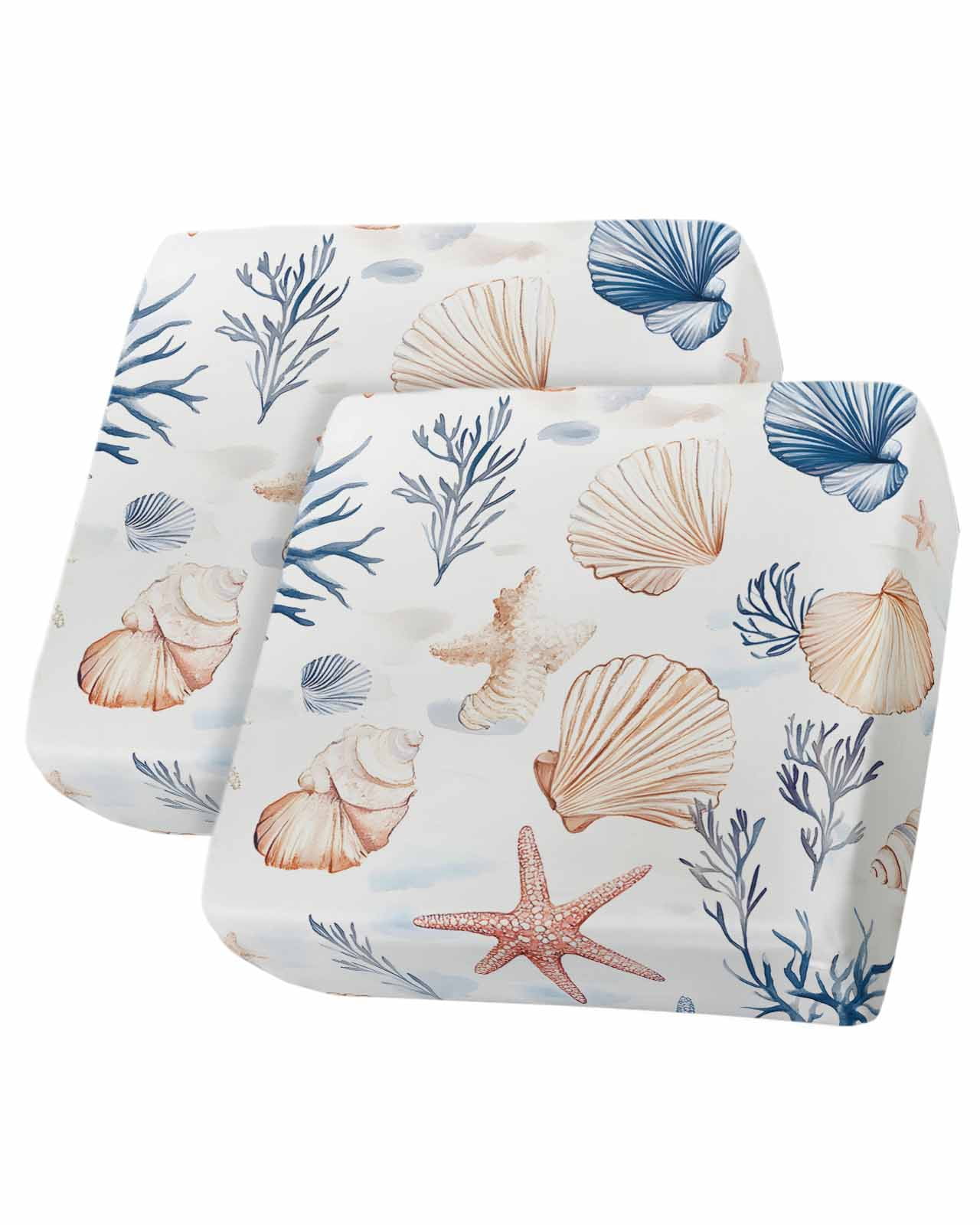 Coastal Sofa Couch Cushion Covers Washable, Removable Stretchable ...