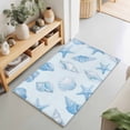 Coastal Starfish Shell Conch Rectangle Area Rug 2x3ft,Living Room Rug ...
