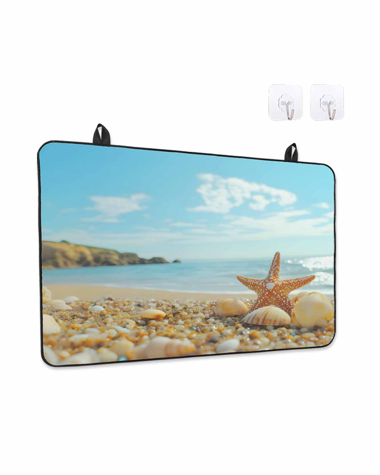 Coastal Starfish Stove Top Covers for Electric Stove, Kitchen Glass ...