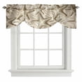 Coastal Starfish Tie Up Valance Curtains Beige Ocean Beach Marine ...