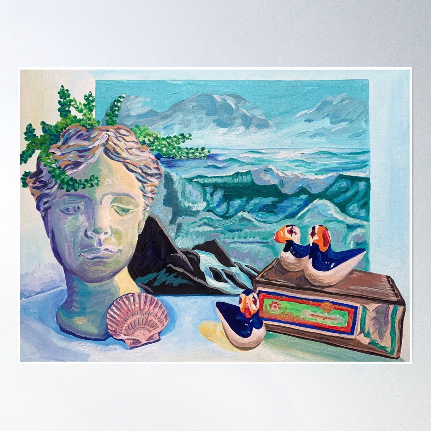 Coastal Still Life Poster Wall Art Modern Wall Decor Art Home Decor ...