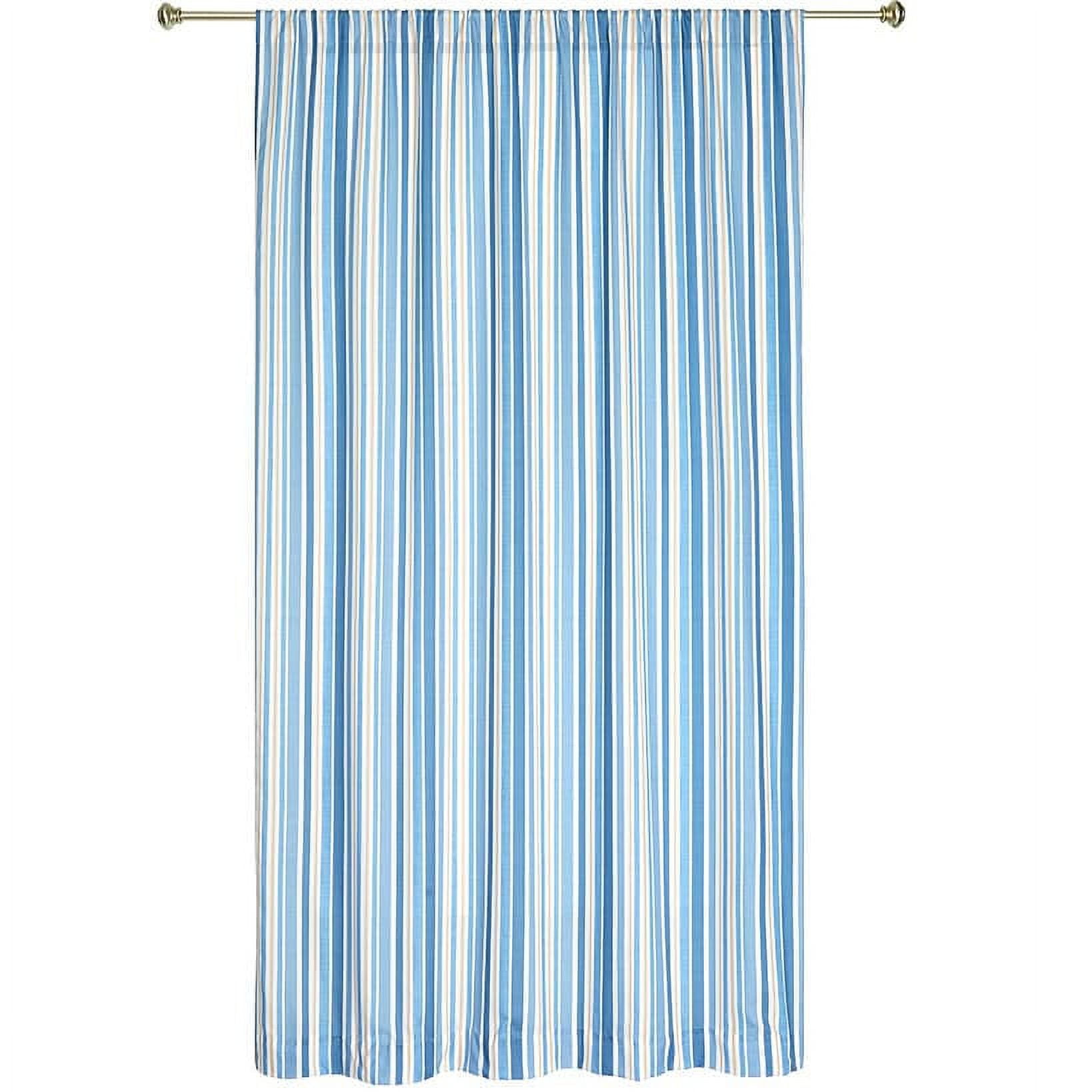 Coastal Stripe Window Panels - 50" x 63" - Walmart.com