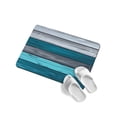 Coastal Style Soft Diatomaceous Earth Mat, Vintage Blue Grey Stripes ...