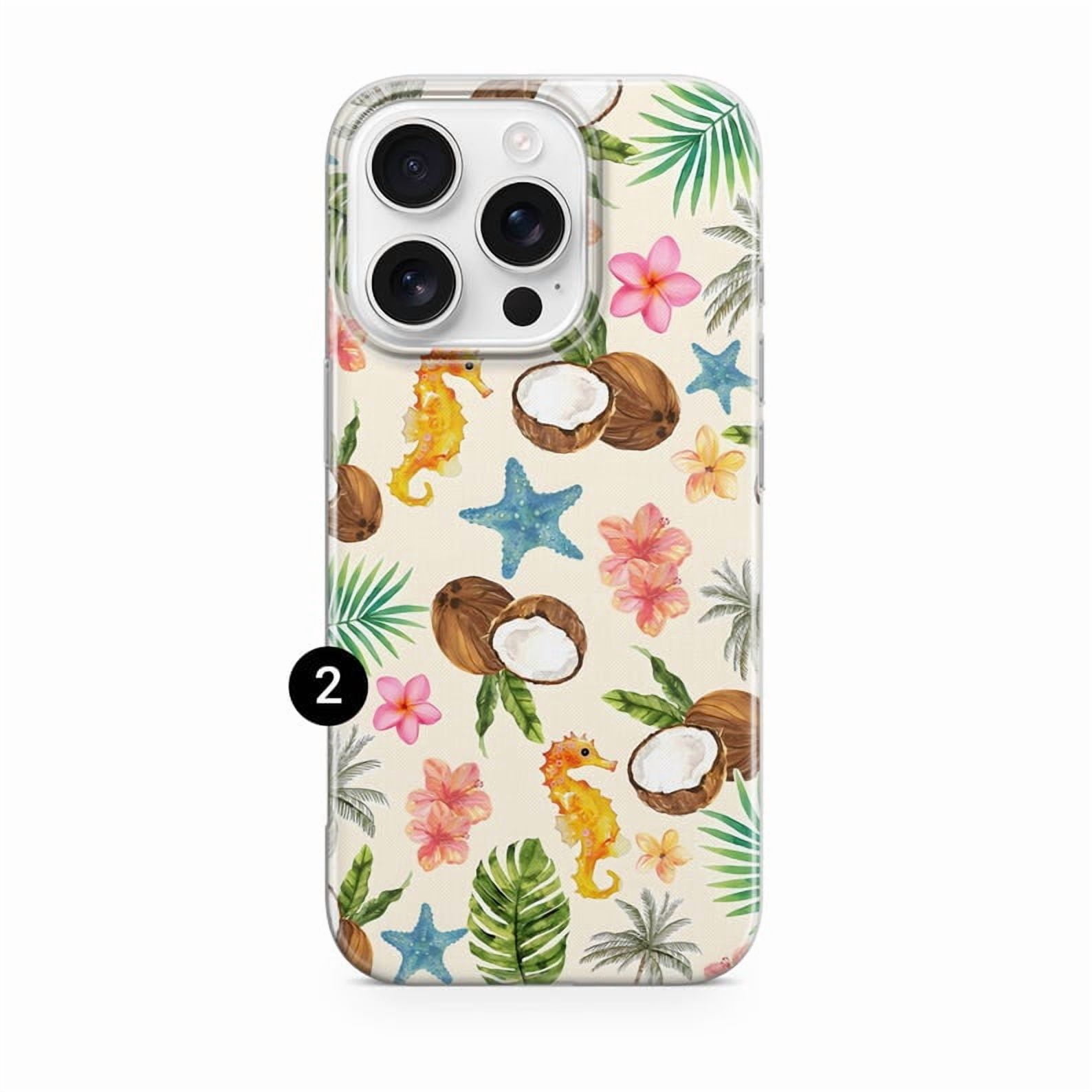 Coastal Summer Stripe Phone, Mediterranean Citrus Aesthetic Protective ...