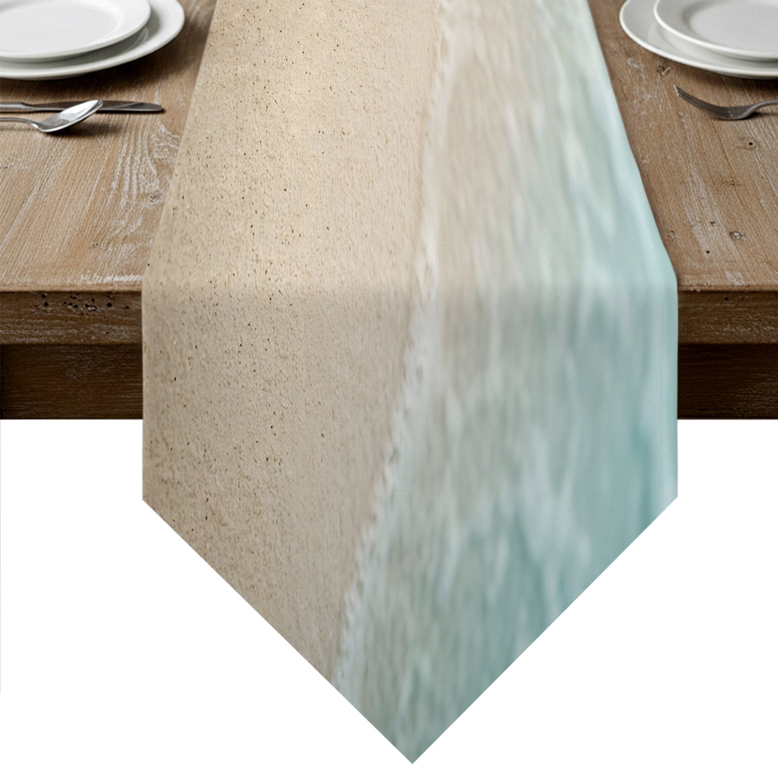 Coastal Summer Table Runner Linen Burlap Table Runner 90 Inches Long ...