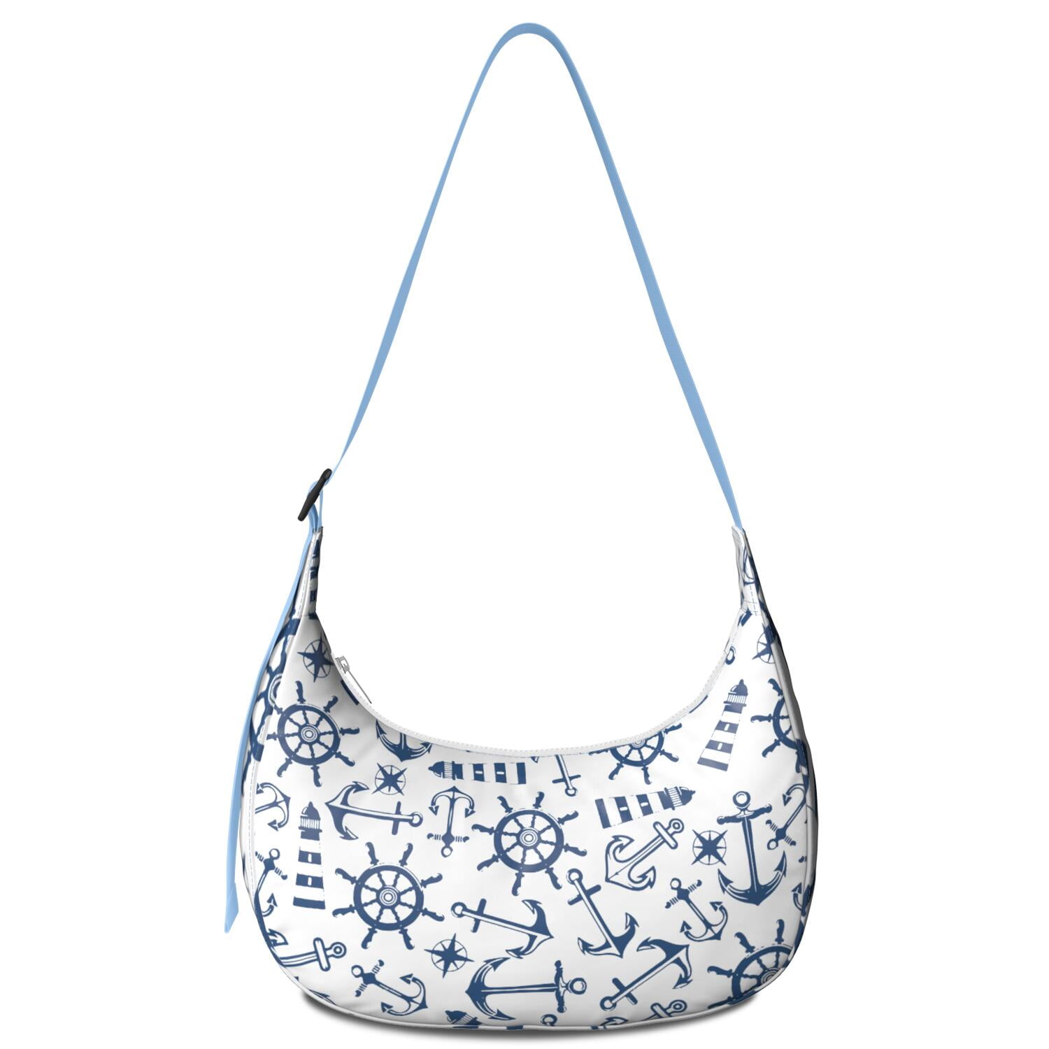 Coastal Travel Handbag for Women – Water-Resistant Nylon Purse with ...