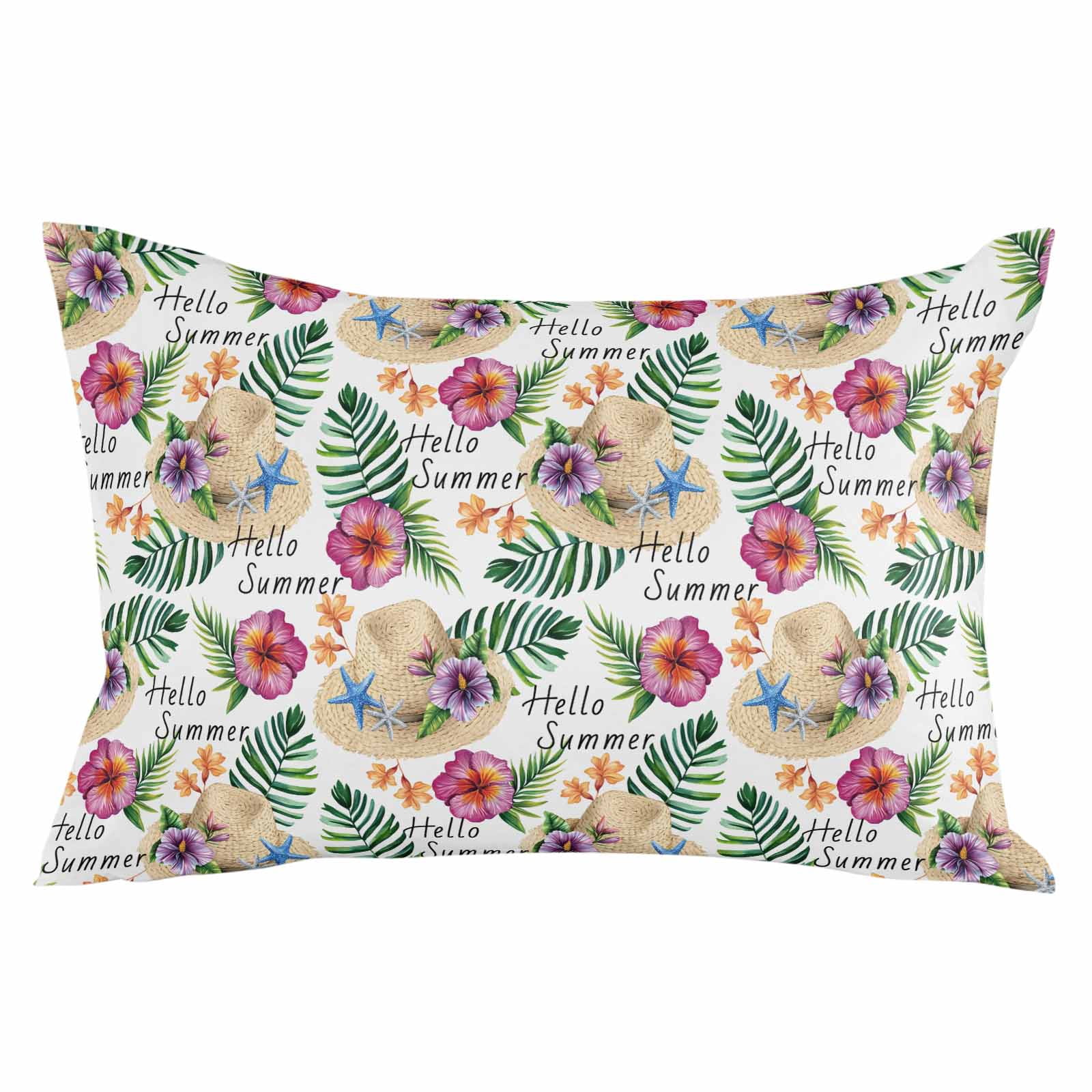 Coastal Tropical Throw Pillow Cover 16 x 24 Inch Decorative Pillow ...
