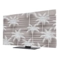 Coastal Tropical Tree TV Cover for 24 Inch Screen, Stretch Fabric ...