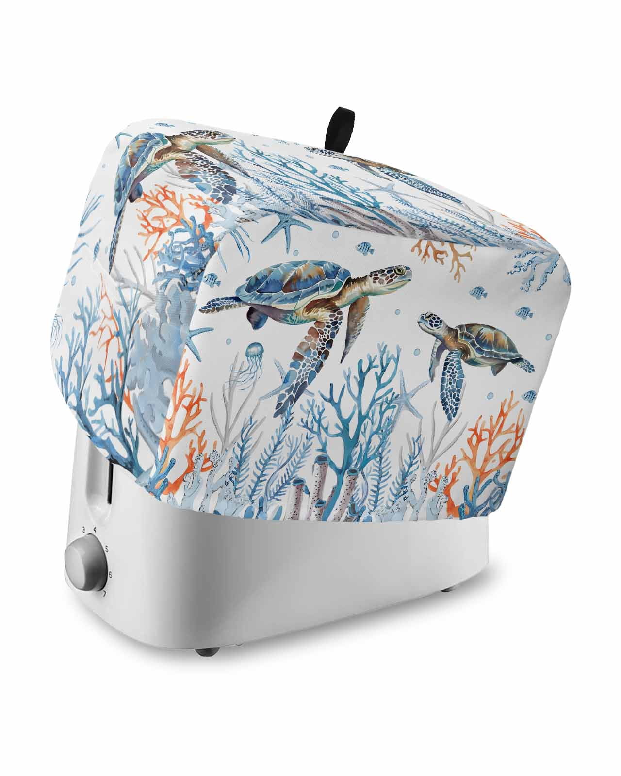 Coastal Turtle Toaster Cover 4 Slice, Large Kitchen Appliance Covers ...
