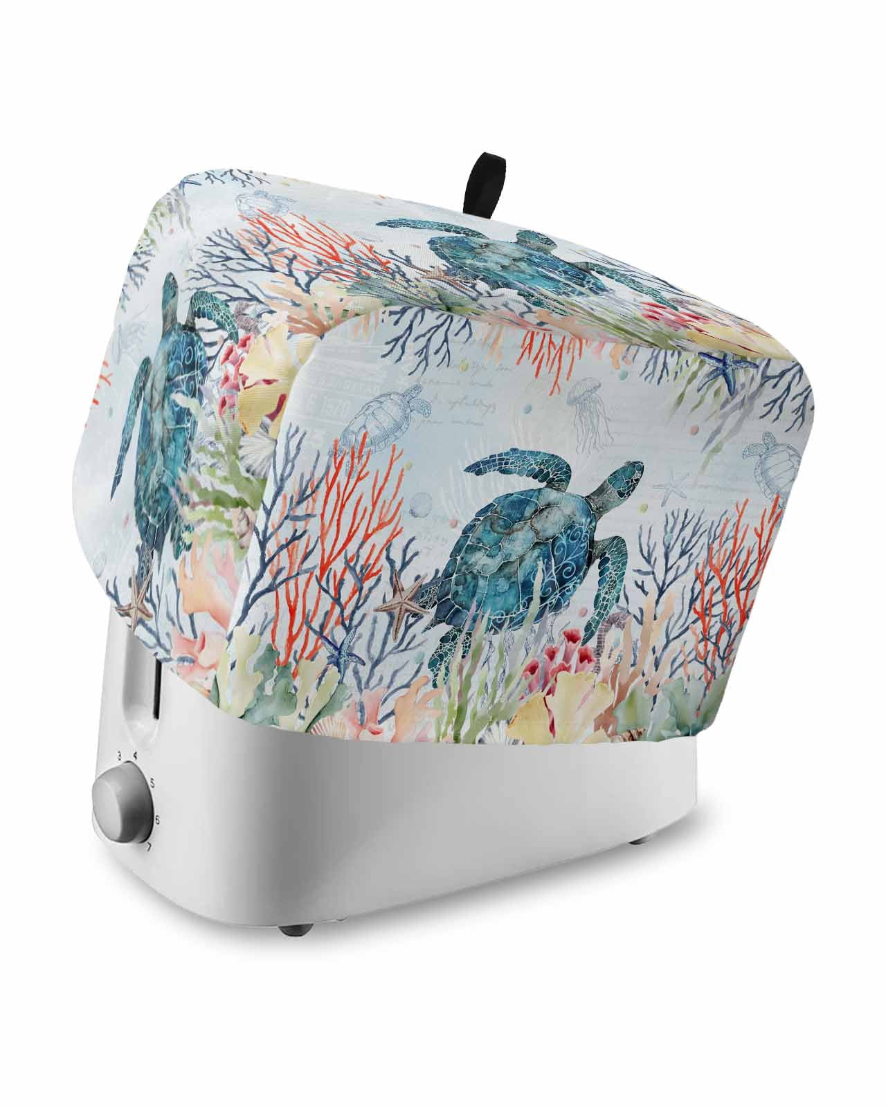 Coastal Turtle Toaster Cover 4 Slice, Large Kitchen Appliance Covers ...